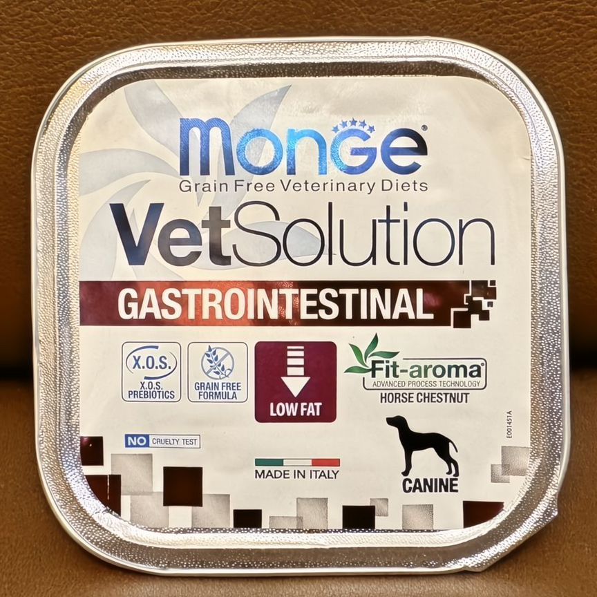 Корм паштет для собак Monge Gastrointestinal