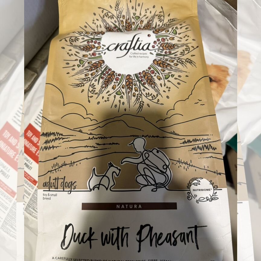 Craftia для мини собак утка фазан 2кг