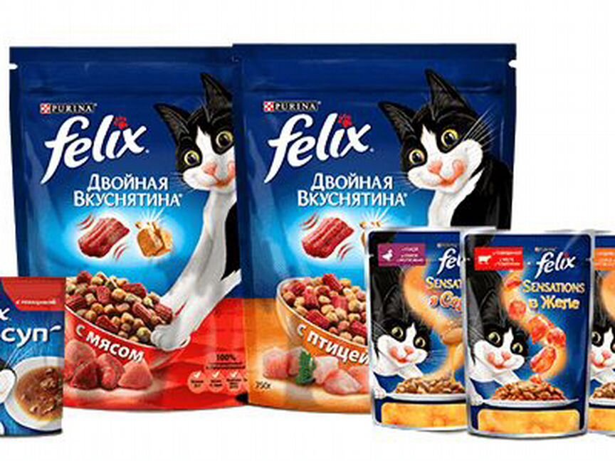 Сухой и влажный Felix бесплатная доставка