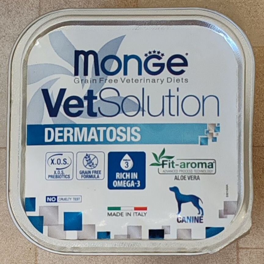 Корм для собак monge dermatosis