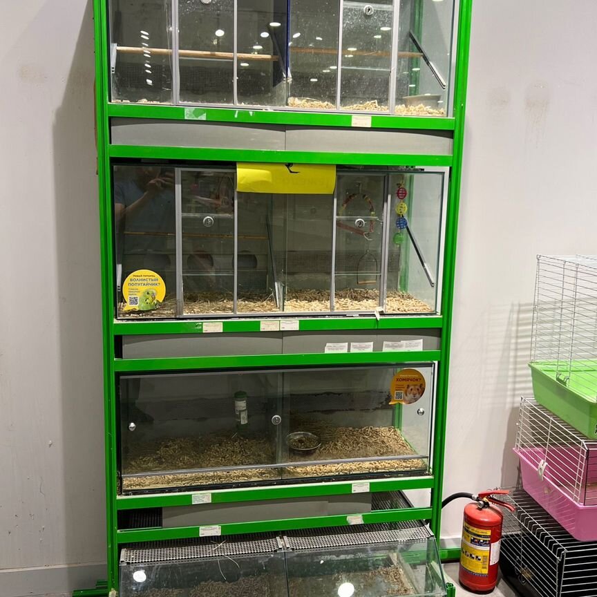 Стойка для продажи птиц и грызунов