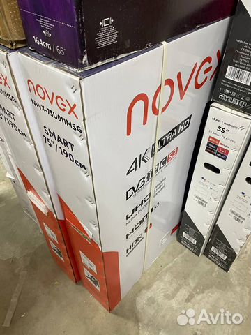 Телевизор Novex NWX-75U011MSG купить в Москве | Электроника | Авито