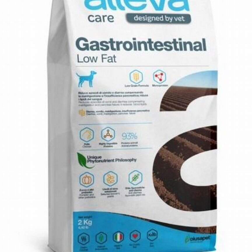 Гастрокорм для собак Alleva Gastrointensinal 2 кг