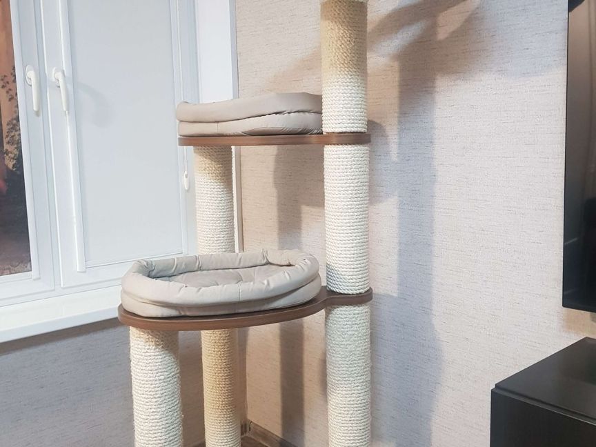 Кошачий комплекс, напольная когтеточка