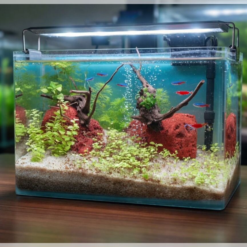 Готовый аквариум 10 литров