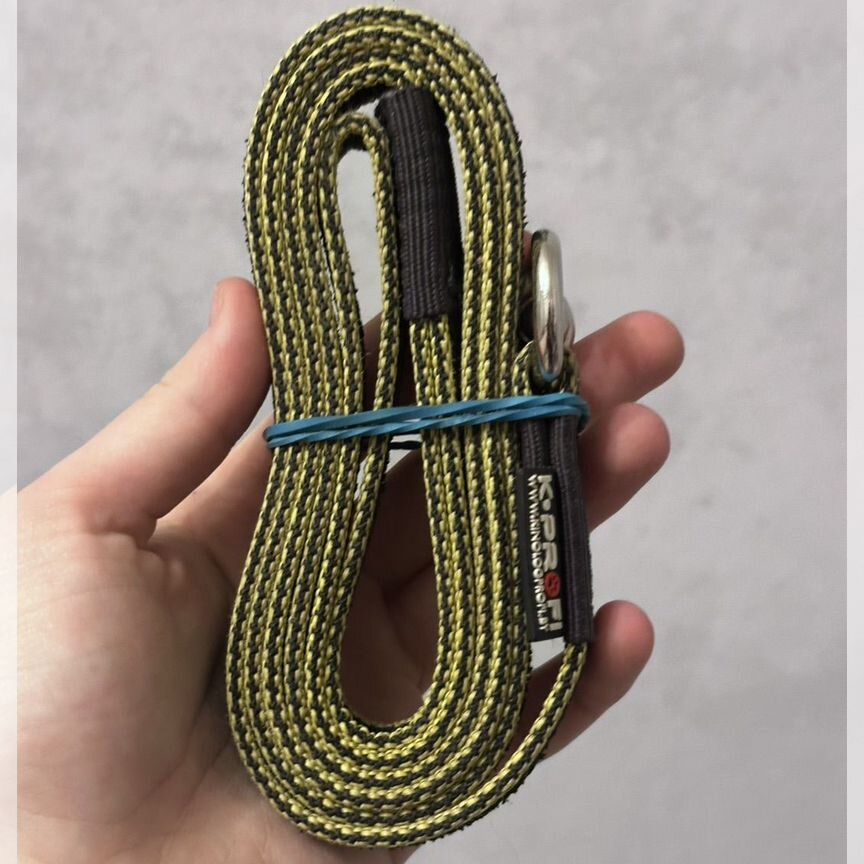 Прорезиненный поводок для собак 1,5м К9Профи