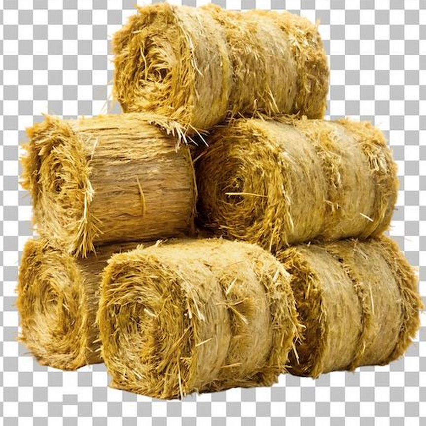 Солома в рулонах