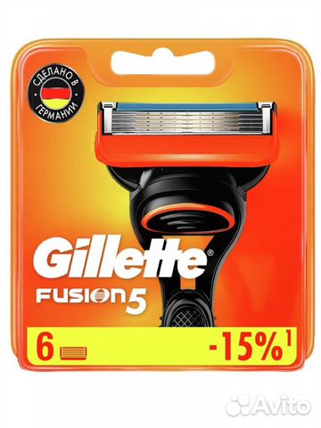 Оригинальные лезвия Gillette Fusion 5 купить в Санкт-Петербурге с ...
