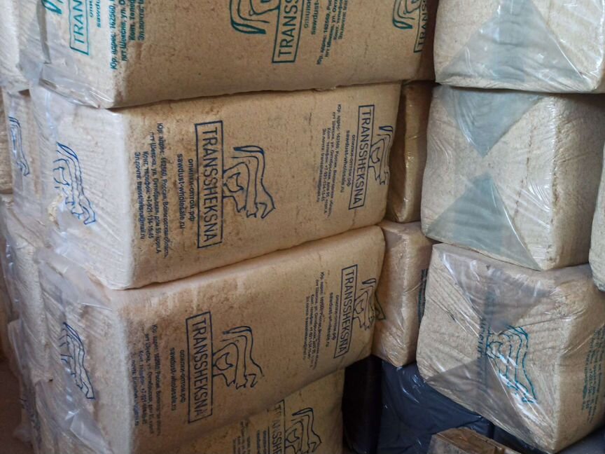 Стружка древесная в брикетах и мешках