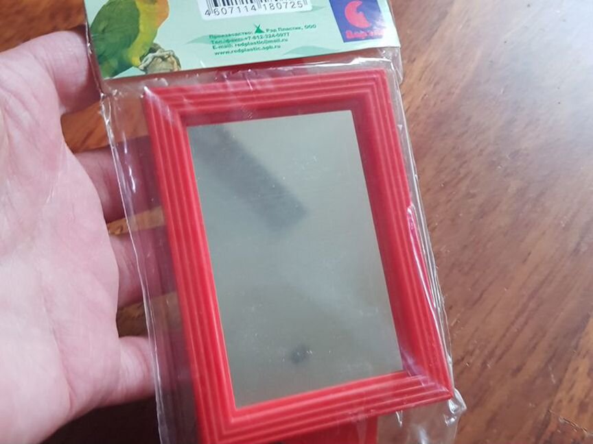 Зеркало в клетку для попугая