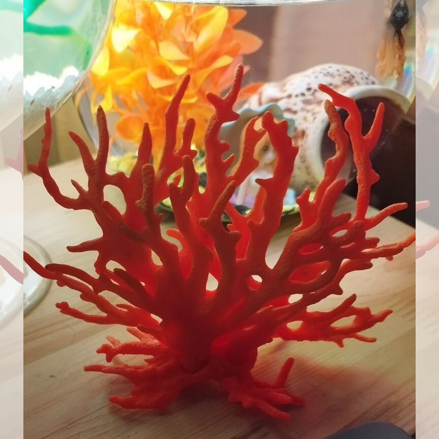 Коралл искусственный в аквариум