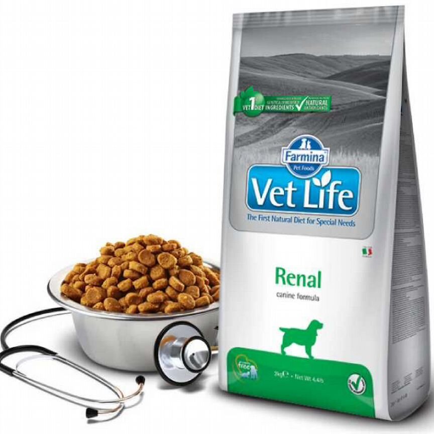 Сухой корм farmina Vet Life Renal для взрослых собак всех пород при заболеваниях почек - 12 кг