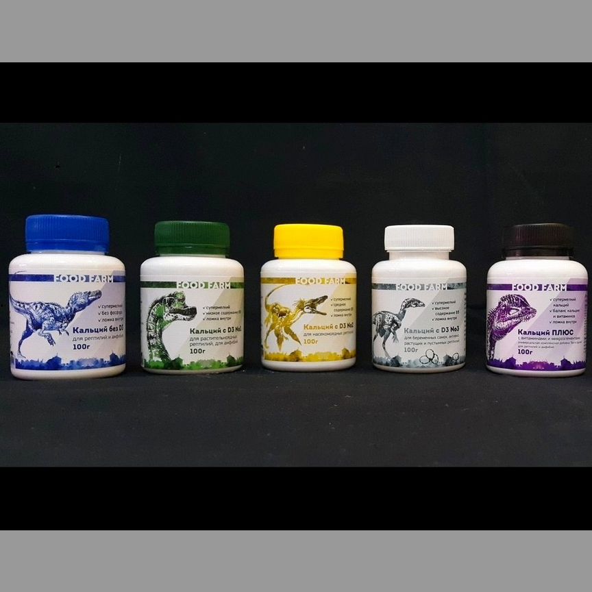 Кальций и витамины для рептилий Food Farm