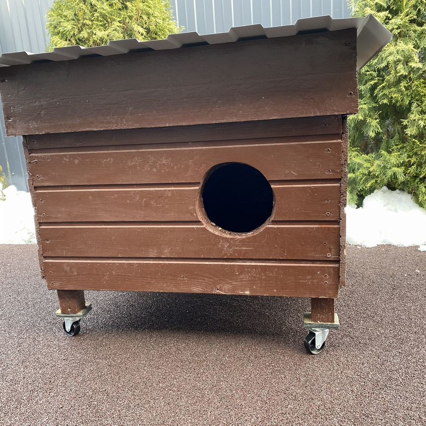 Кошачий домик уличный утепленный