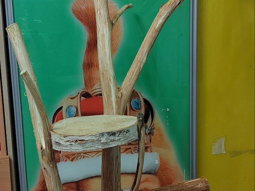 Присадка игровой стенд для папугаев ручной работы