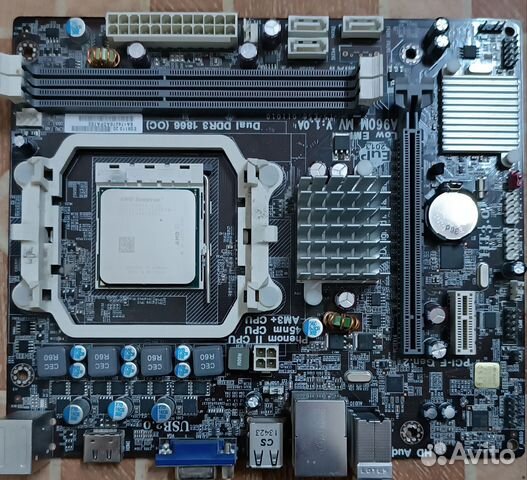 Материнская плата A960M MV v1. 0A с процессором купить в Белгороде ...
