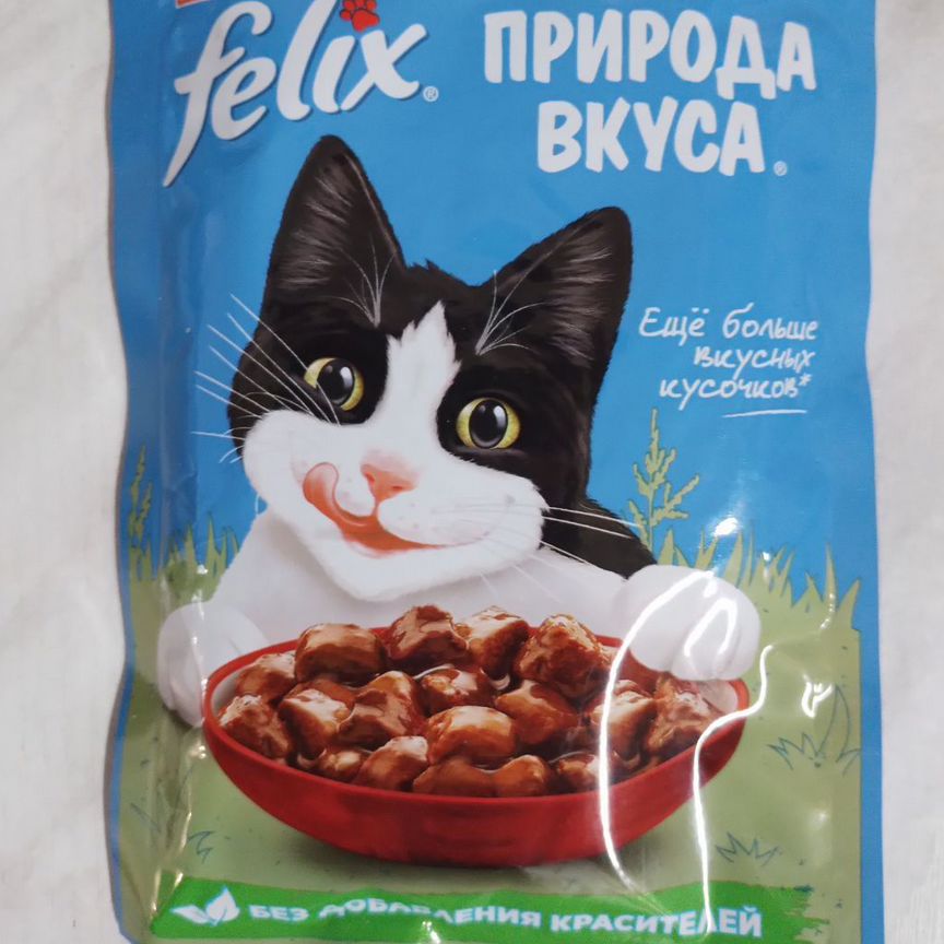 Влажный корм для кошек феликс