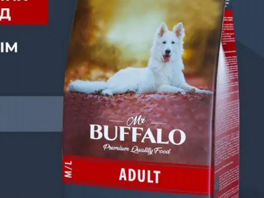 Сухой корм для собак 14 кг премиум Buffalo