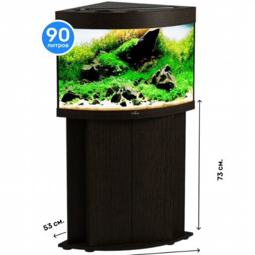 Подставка диарама 90 (венге) комплект с фасадом, п