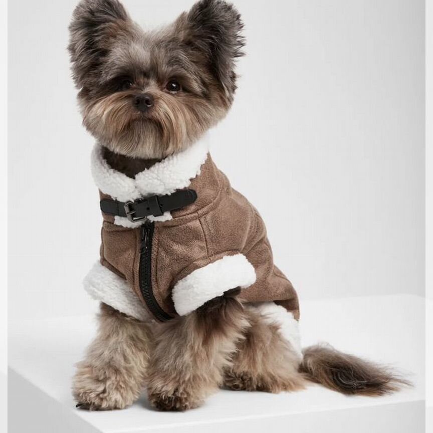 Куртка для собак из экокожи