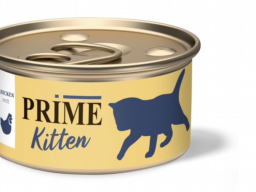 Prime консервы паштет с курицей для котят