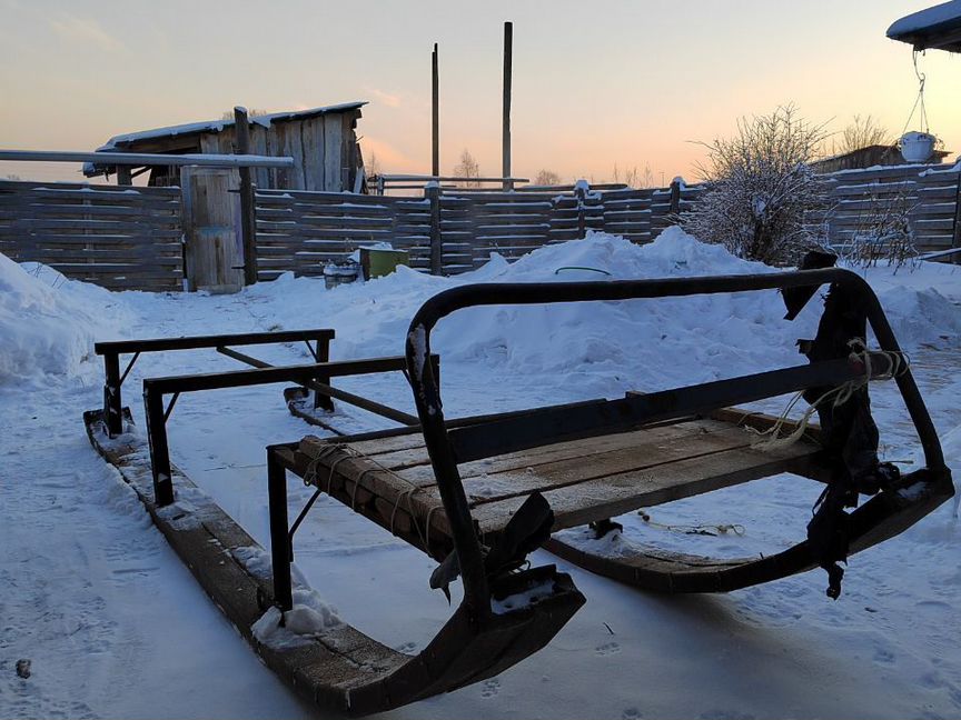 Сани телега для лошади