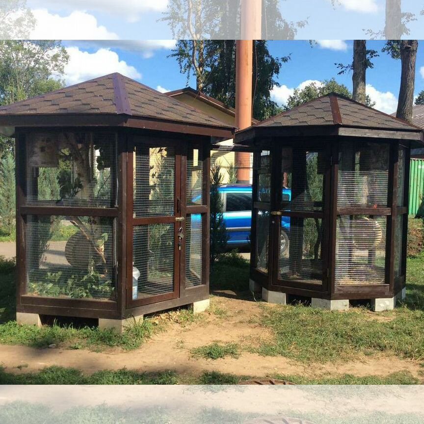 Вольеры для белок, птицы, енотов