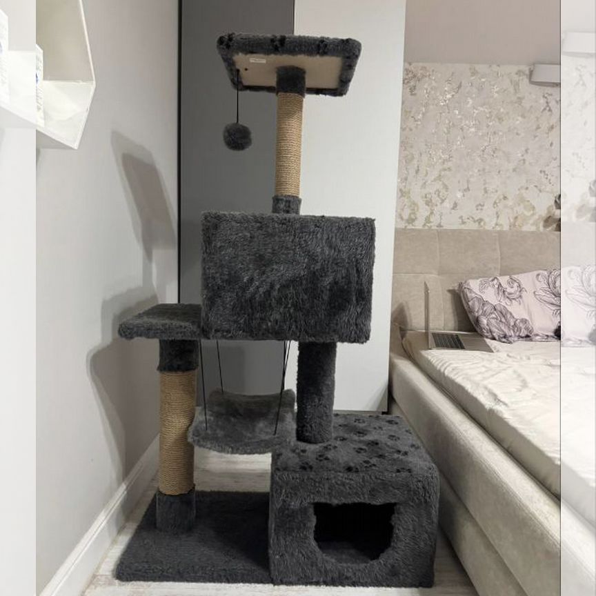 Когтеточка для кошек игровой комплекс
