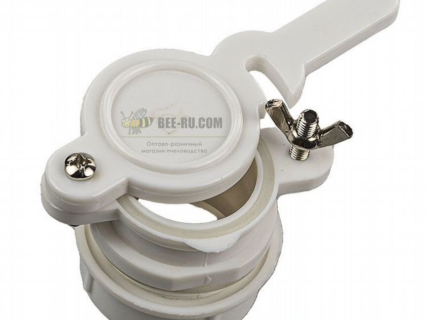 Кран для куботейнера и ведра D48 (белый)
