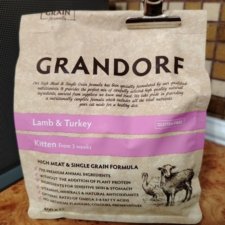 Корм для кошек Grandorf 400г