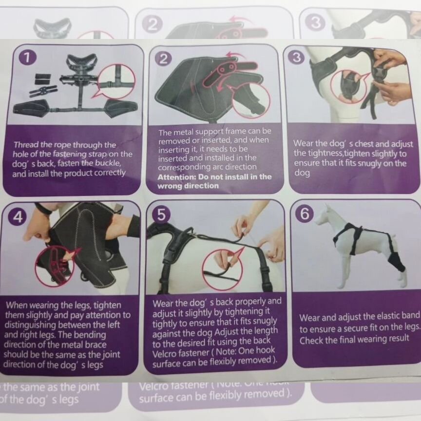 Корсет/Ортез для колена собаки