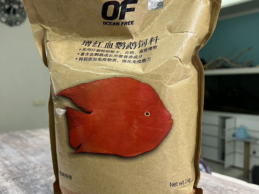 Корм для окраса рыб OF Intense Red Blood Parrot