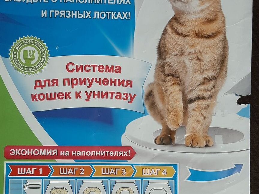 Система для приучения кота к унитазу