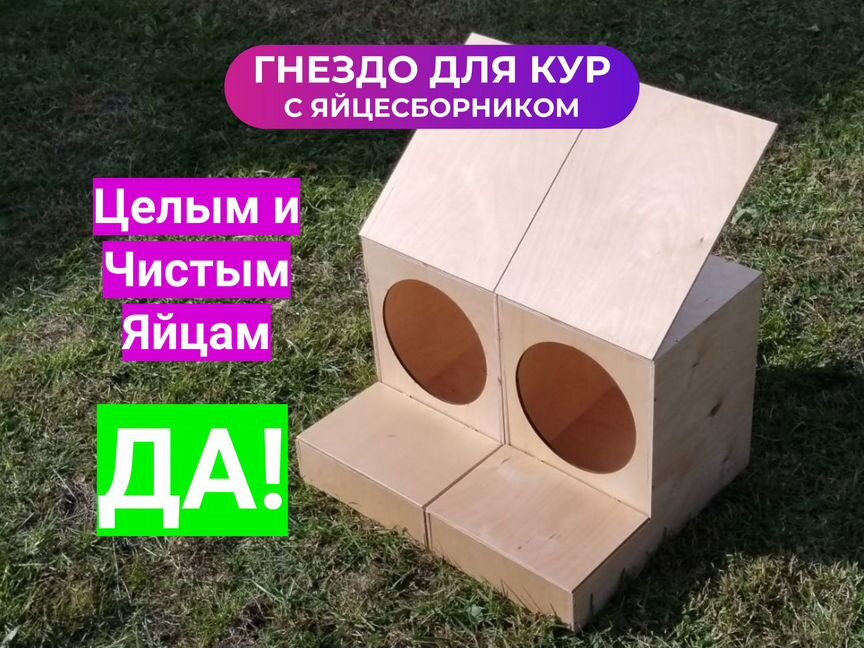 Гнезда для кур с яйцесборником