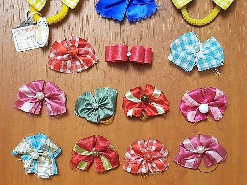 Бантики и ринговка для собачки
