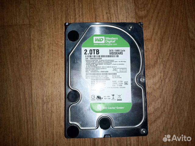 Жесткий диск WD green 2TB купить в Калининграде | Электроника | Авито