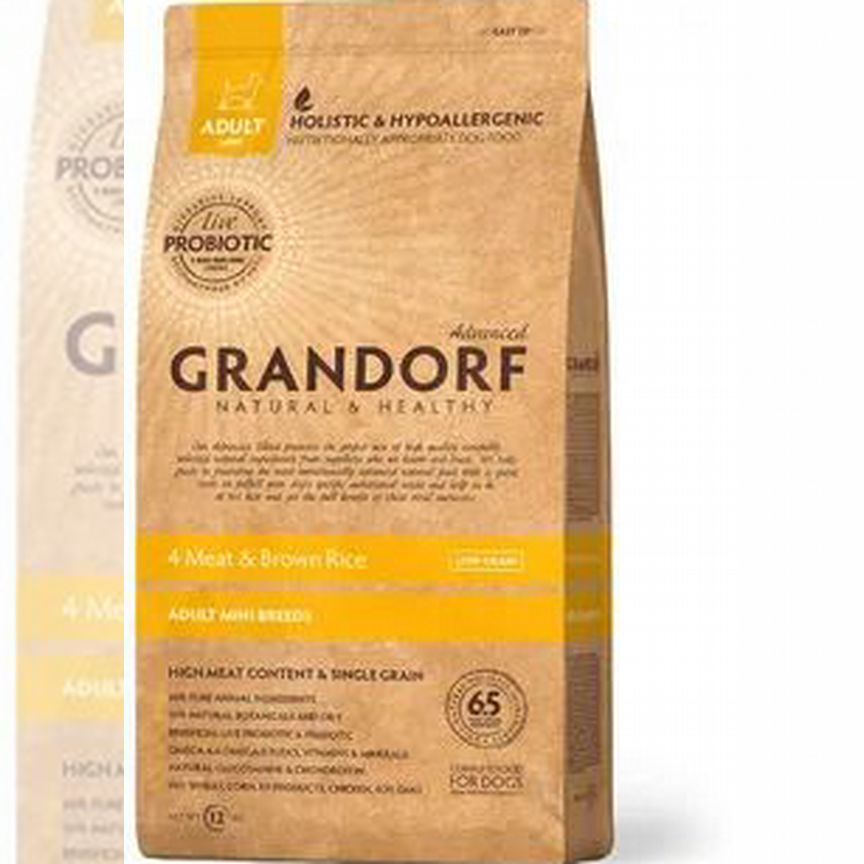 Сухой корм Grandorf Holistic 4 вида мяса для кошек