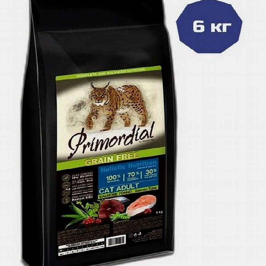 Корм для кошек тунец и лосось 6 кг