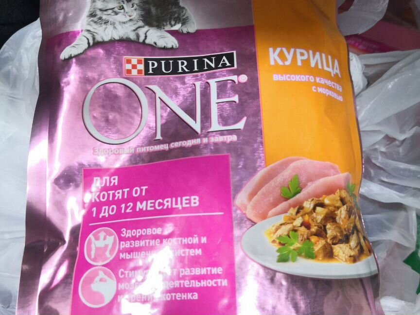 Кошачий корм влажный purina one