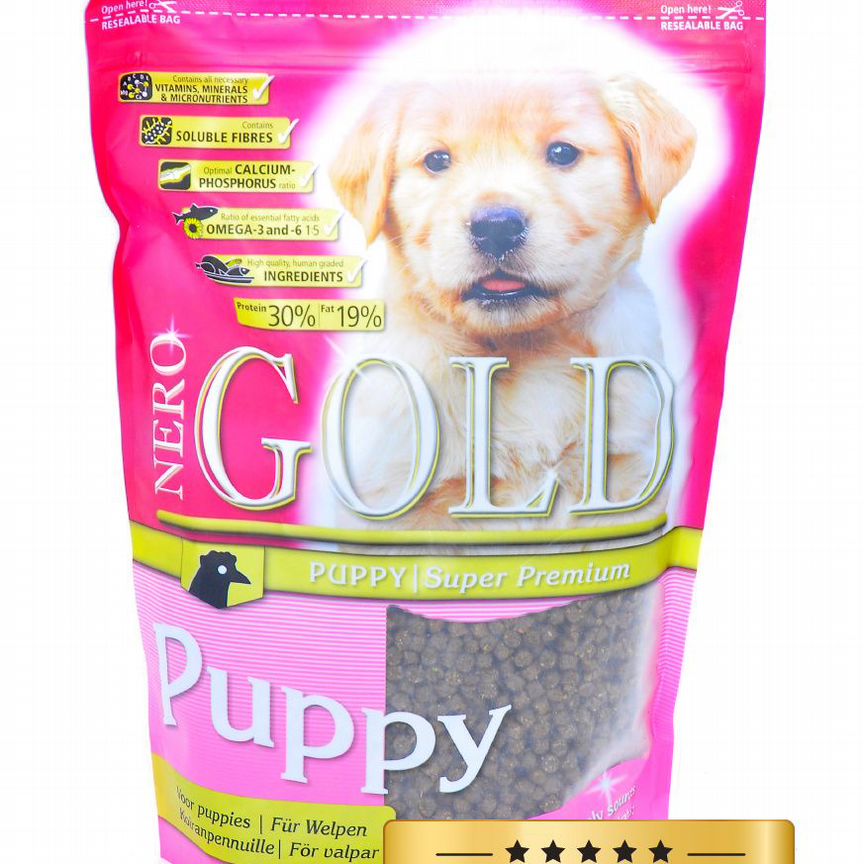 Корм nero gold super premium puppy для щенков всех
