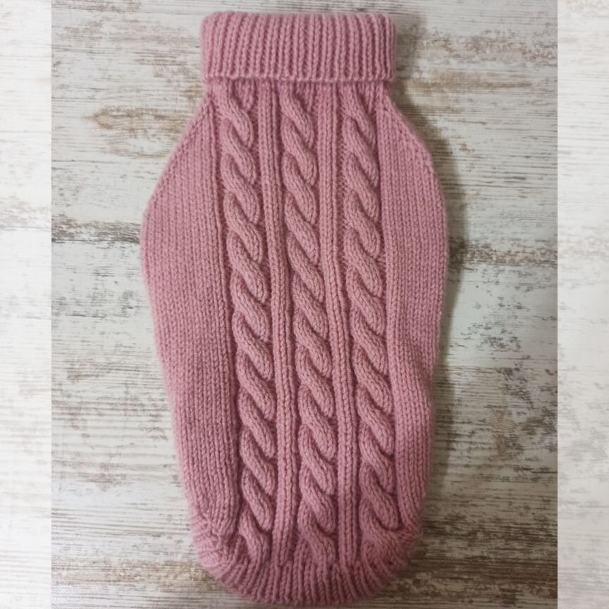 Вязаная кофта для собак