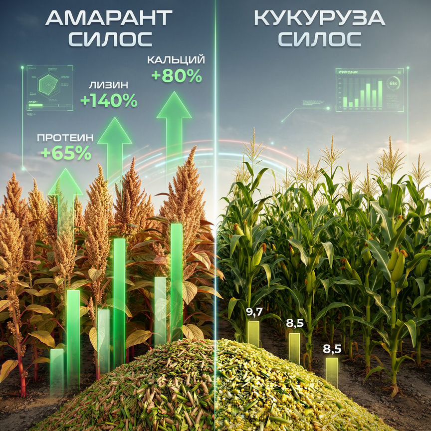 Семена амаранта для силоса. Революция в кормопроиз