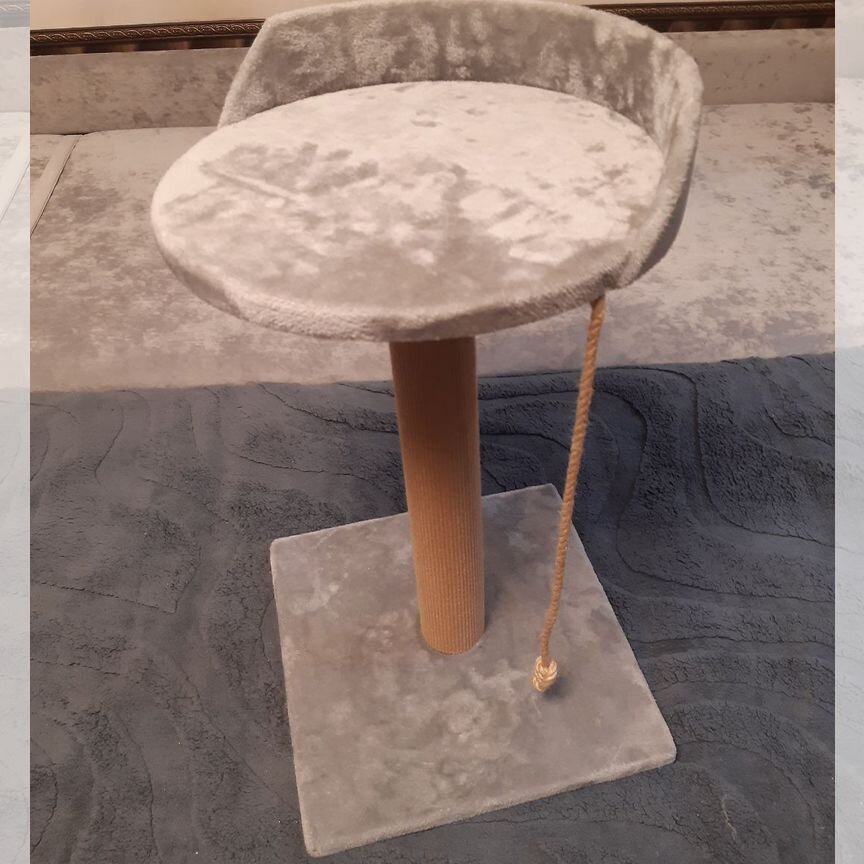 Когтеточка для кошек с лежанкой