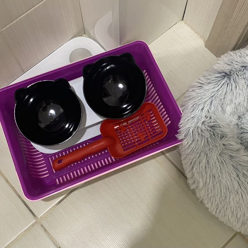 Лежанка, лоток, миска