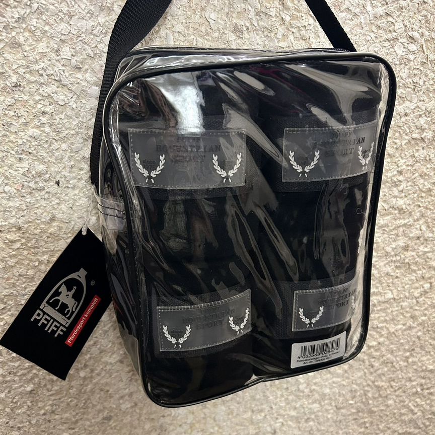 Бинты для лошади флисовые черные pfiff