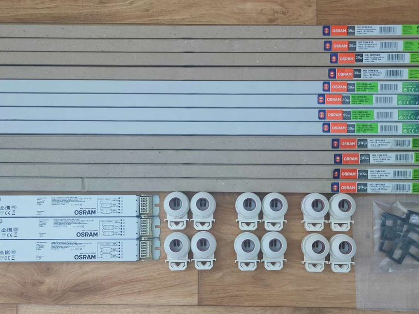 Комплект освещения для аквариума шириной 1м