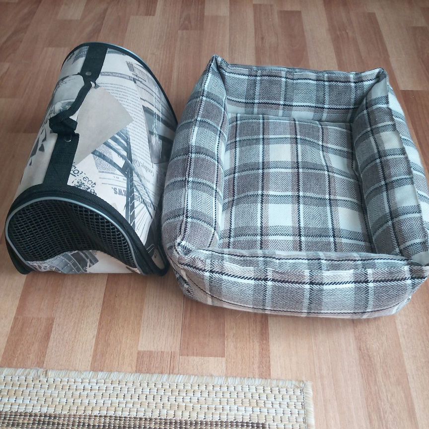 Лежанка для кошек+переноска
