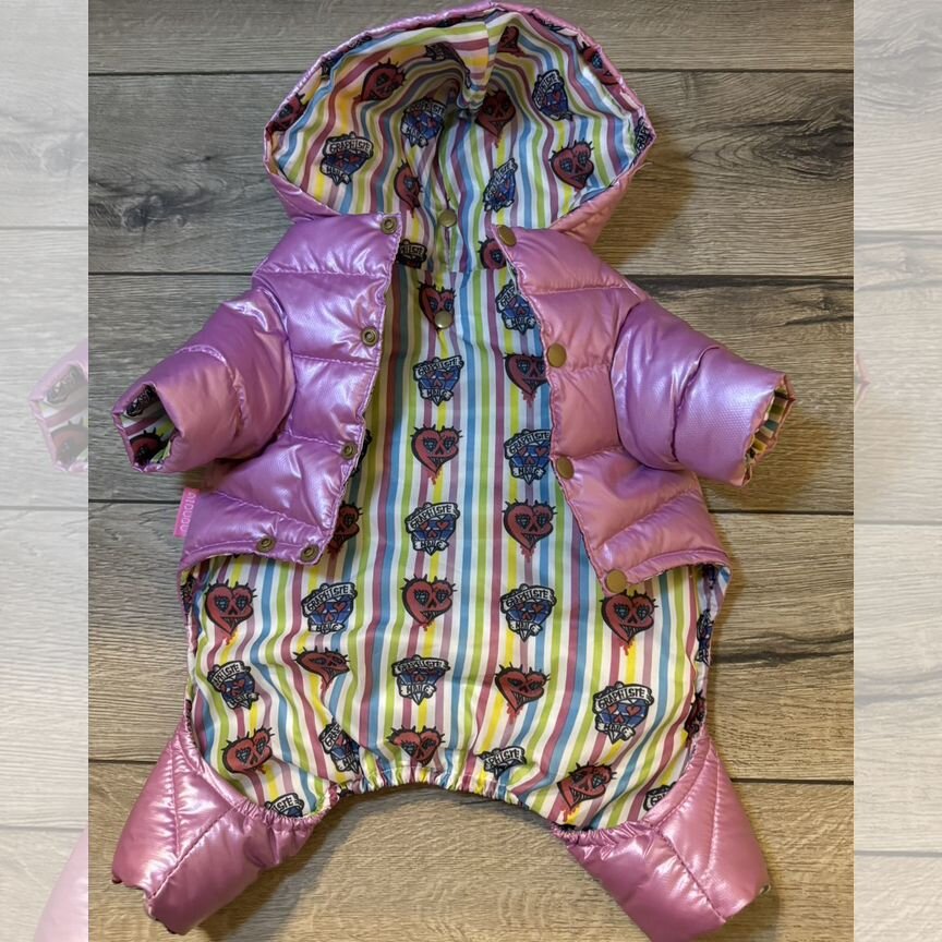 Куртка зимняя для мелких собак. Новая