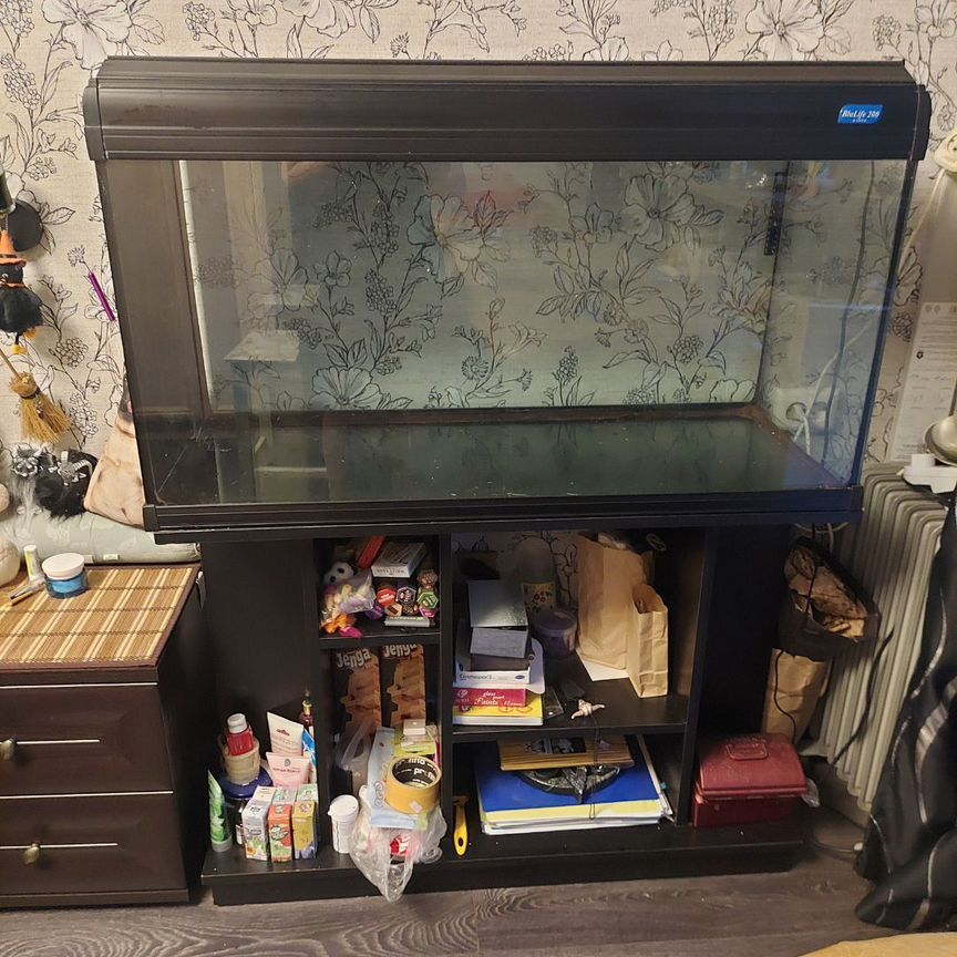 Террариум с тумбой 200 литров б/у