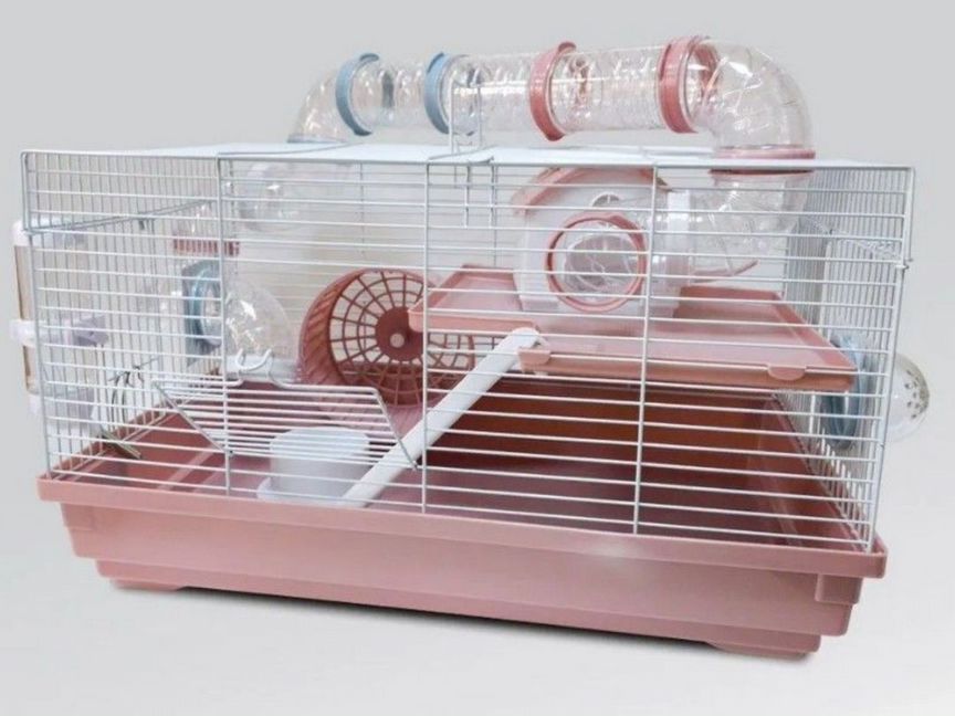 Клетка для хомяка 47*30*27. Плюс большое колесо